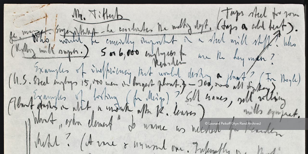Unlocking Text from Rand’s Handwritten Notes and Drafts: The Ayn Rand ...